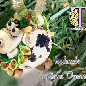 Cow Christmas Ornament, Handmade Cow Ornament, Unique Farm Animal ...