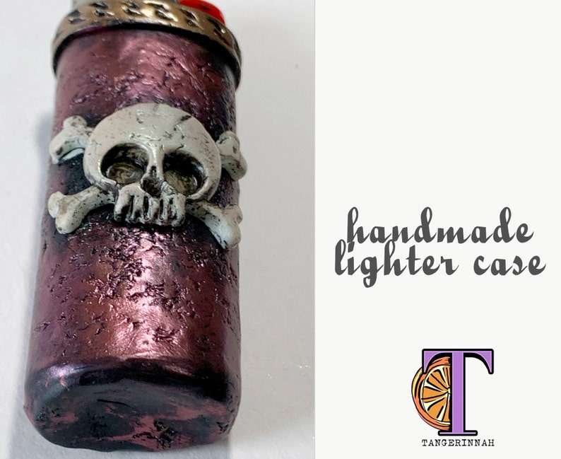 Skull Lighter Sleeve/ Lighter Case/skull Lighter/handmade | Etsy
