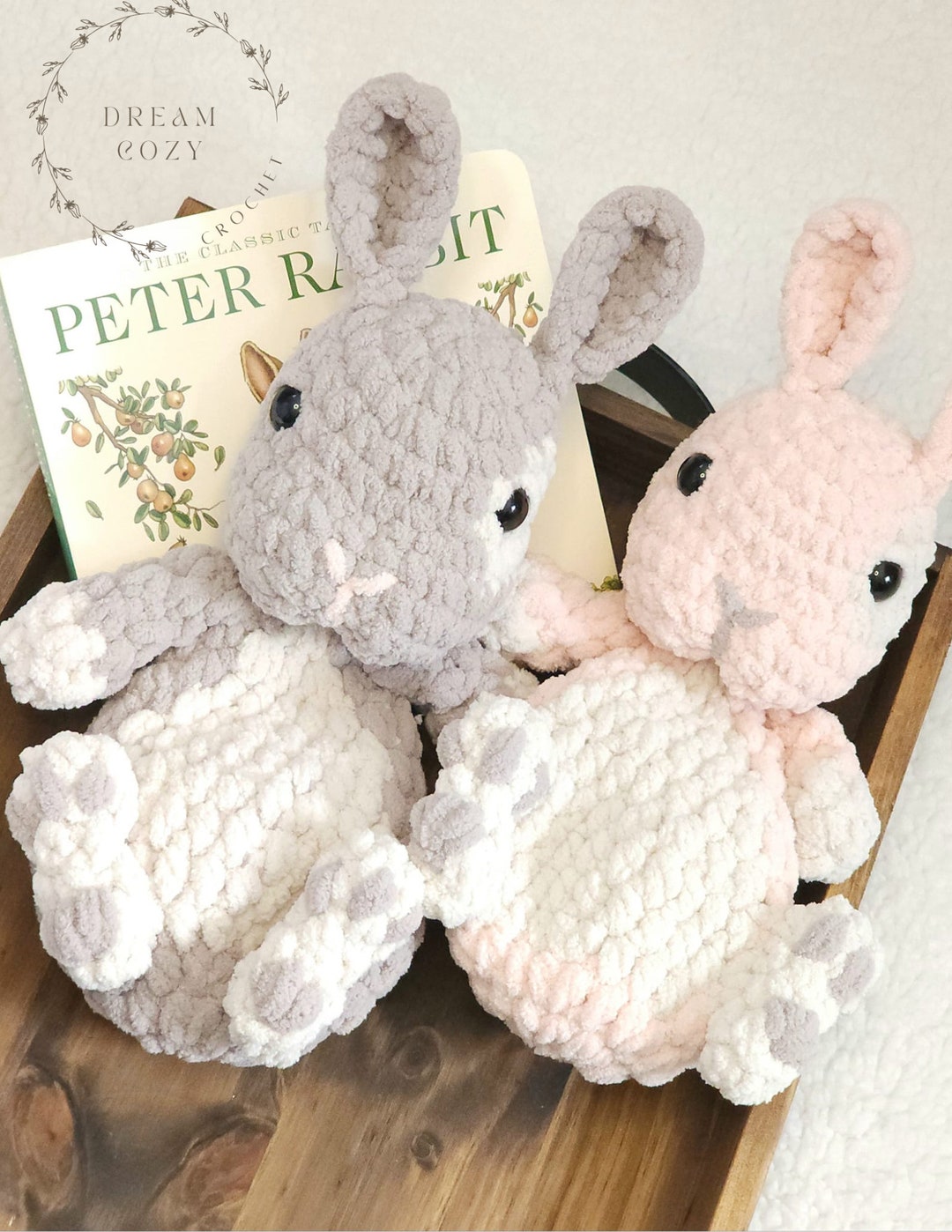 Juniper the Baby Bunny Lovey Plushies Stuffed Animals Crocheted Bunny ...