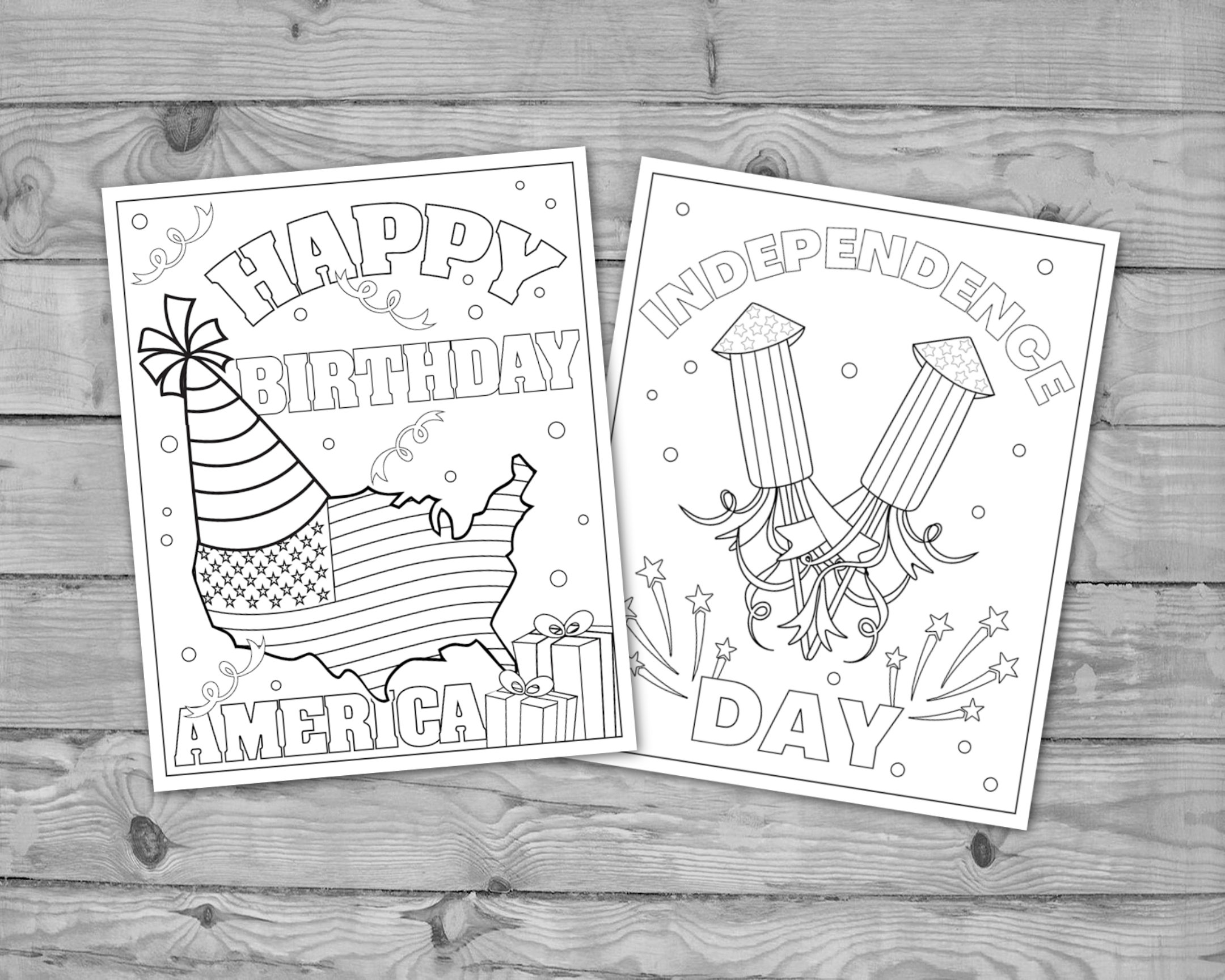 Printable 4th of July Coloring for Kids, Independence Day Coloring ...