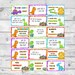 Printable Dinosaur Lunch Box Notes, School Lunch Notes, Printable Kids ...