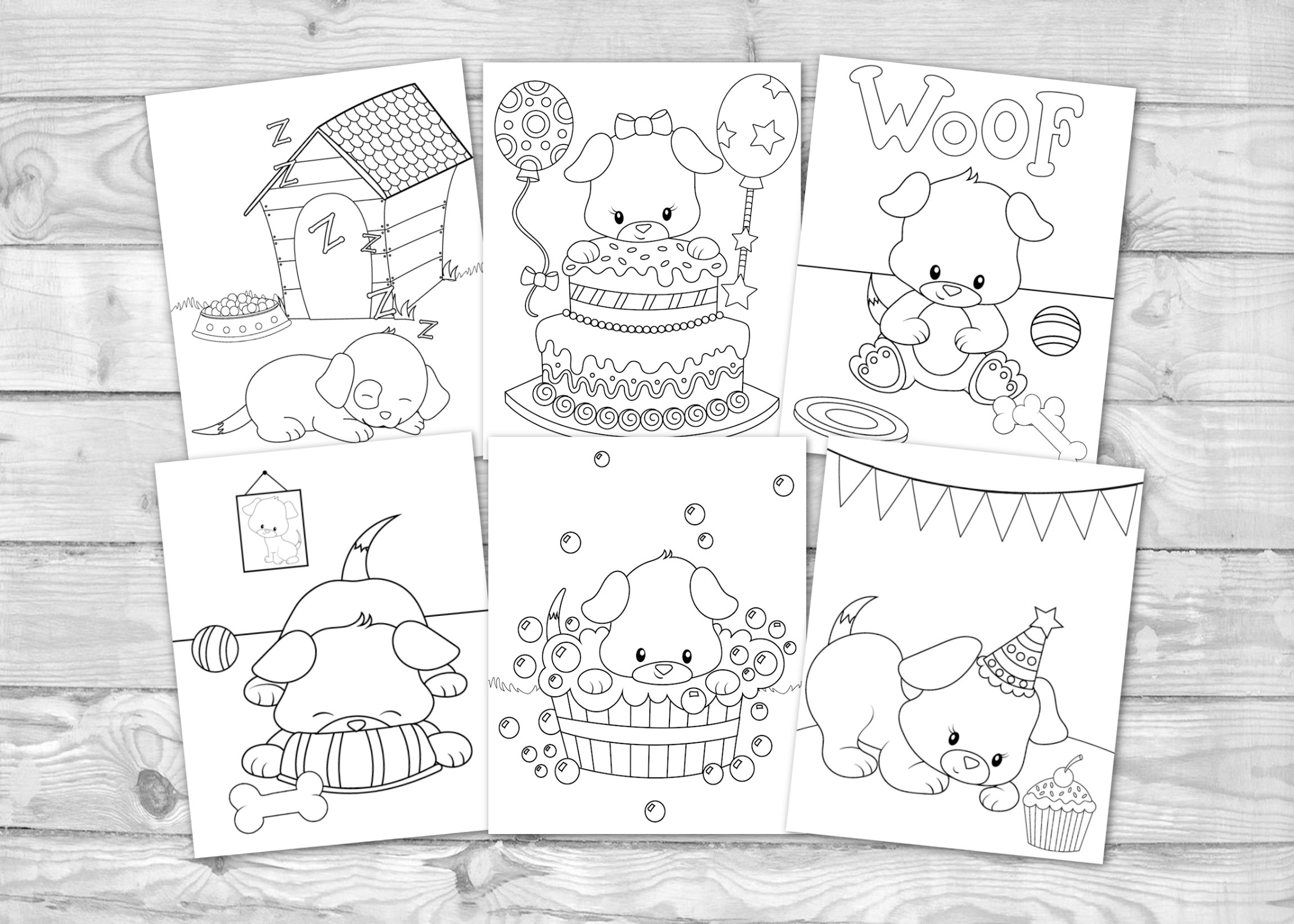 Printable Coloring for Kids Dog Activity Coloring Pages Kids - Etsy
