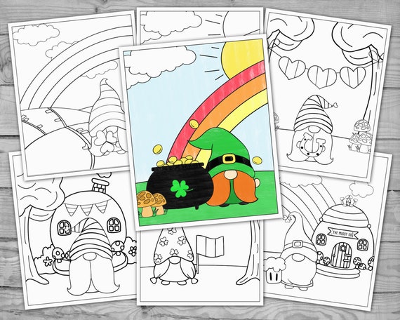 St. Patrick's Day Rainbow Coloring Pages - Mom. Wife. Busy Life.