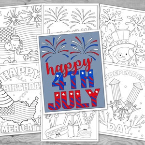 Printable 4th of July Coloring for Kids, Independence Day Coloring ...