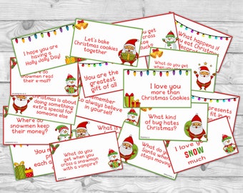 Christmas Lunchbox Jokes for Kids - Etsy