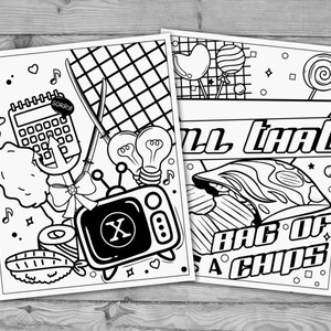 Printable 90s Coloring Pages, 90s Aesthetic, I Love the 90s Coloring ...