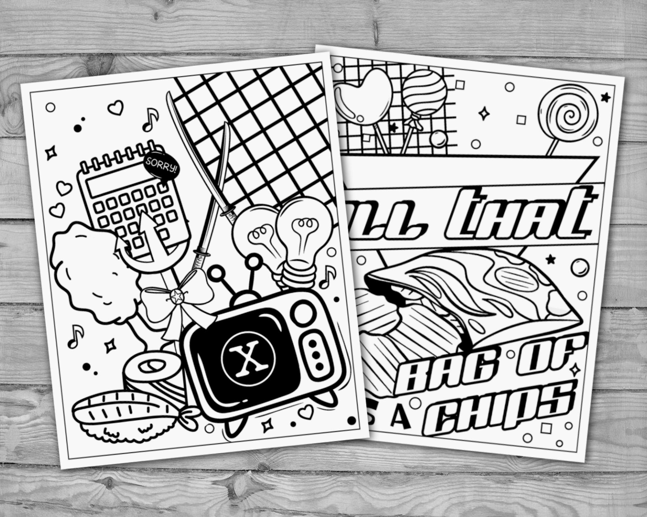 Printable 90s Coloring Pages 90s Aesthetic I Love the 90s - Etsy Canada