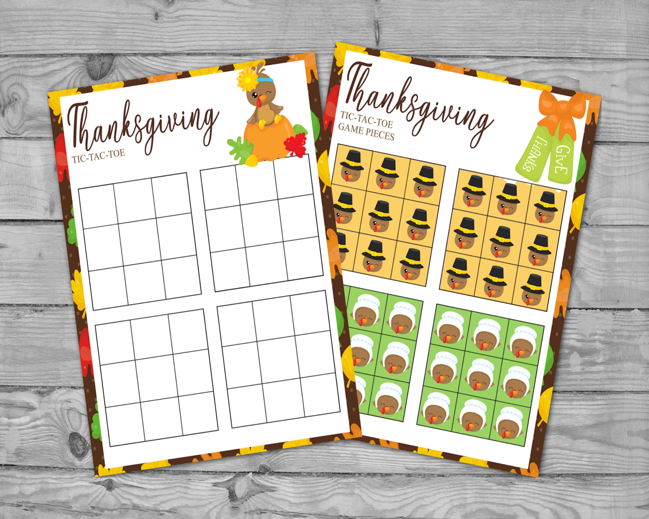 Printable Thanksgiving Game Pack, Thanksgiving Party Games, Printable ...