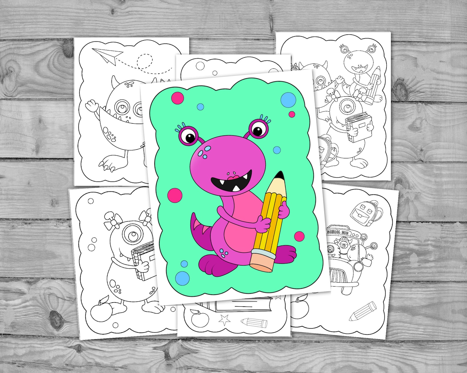 Printable Coloring for Kids, Back to School Activity Coloring Pages ...