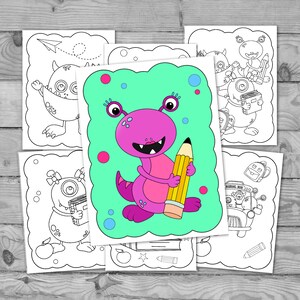 Printable Coloring for Kids, Back to School Activity Coloring Pages ...