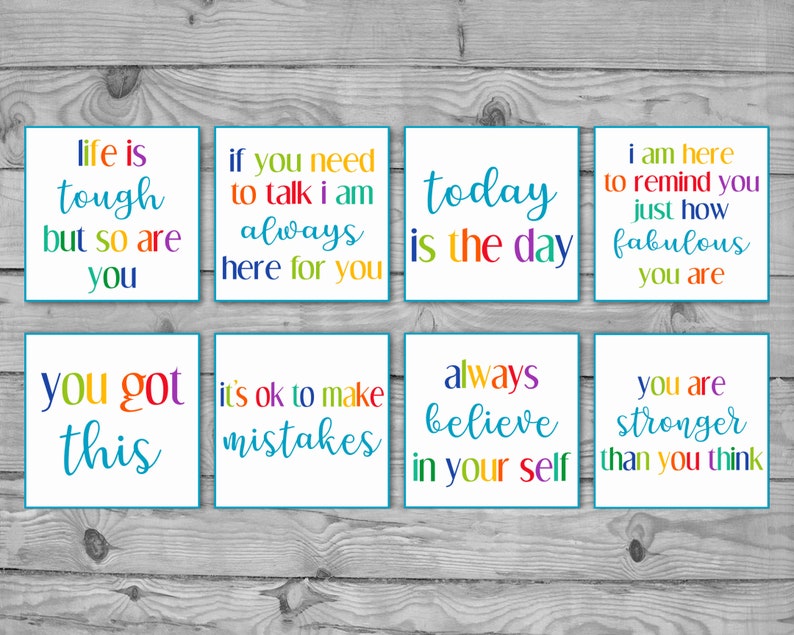 Printable Kindness Notes Motivational Cards Lunchbox Notes - Etsy