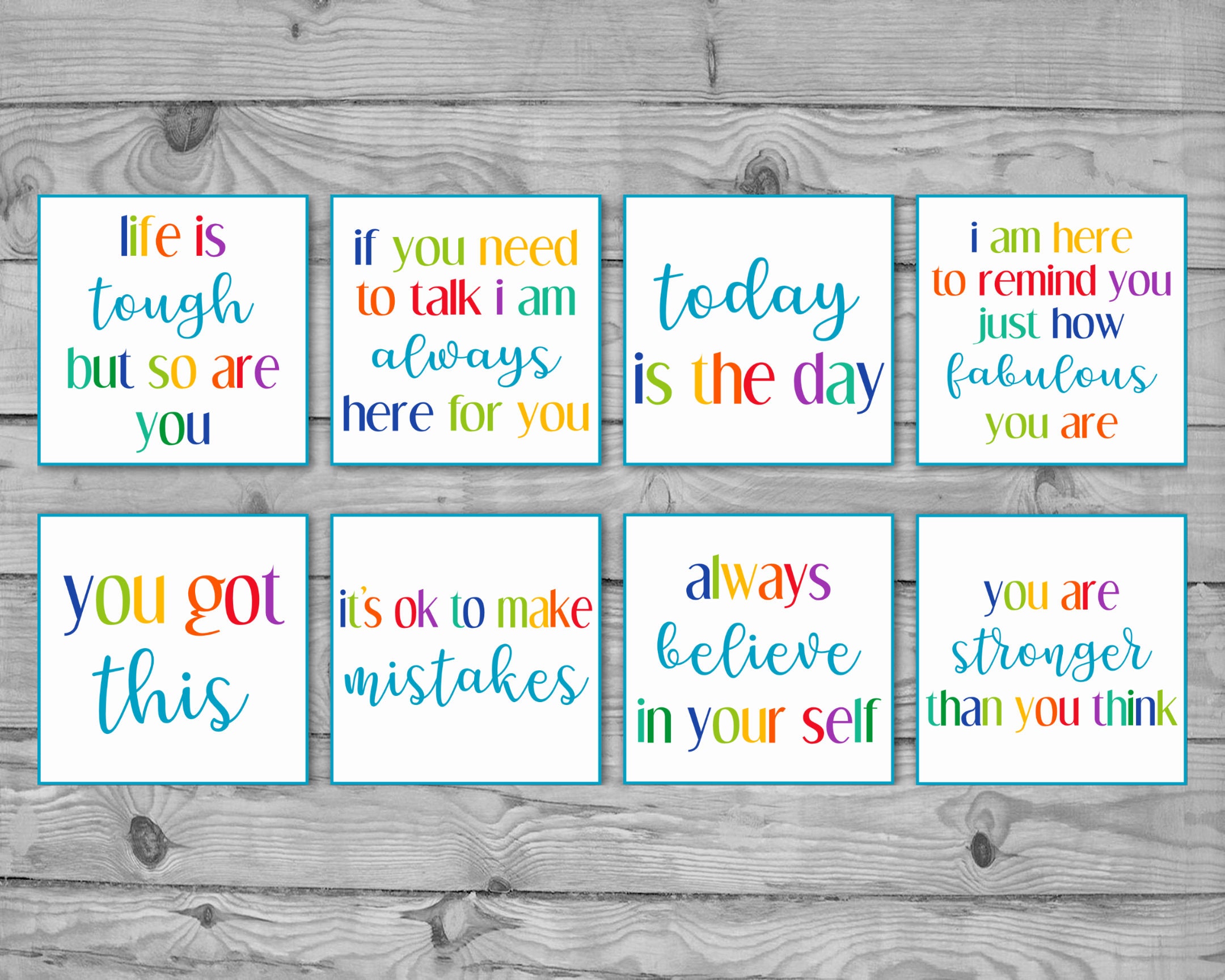 Printable Kindness Notes Motivational Cards Lunchbox Notes | Etsy