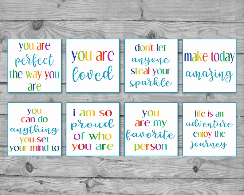 Printable Kindness Notes Motivational Cards Lunchbox Notes | Etsy