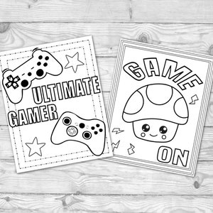 Printable Video Game Coloring for Kids, Gamer Activity Coloring Pages ...