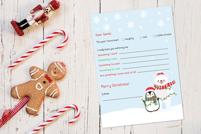 Printable Letter to Santa - North Pole Mail - Santa Letters - Printable ...