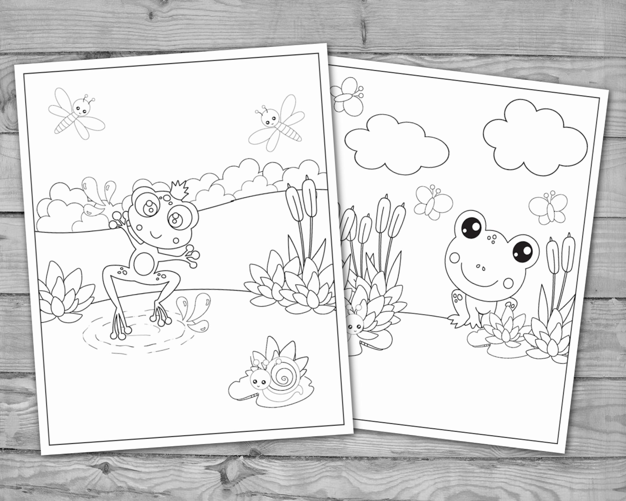 Printable Coloring for Kids, Frog Activity Coloring Pages, Kids ...