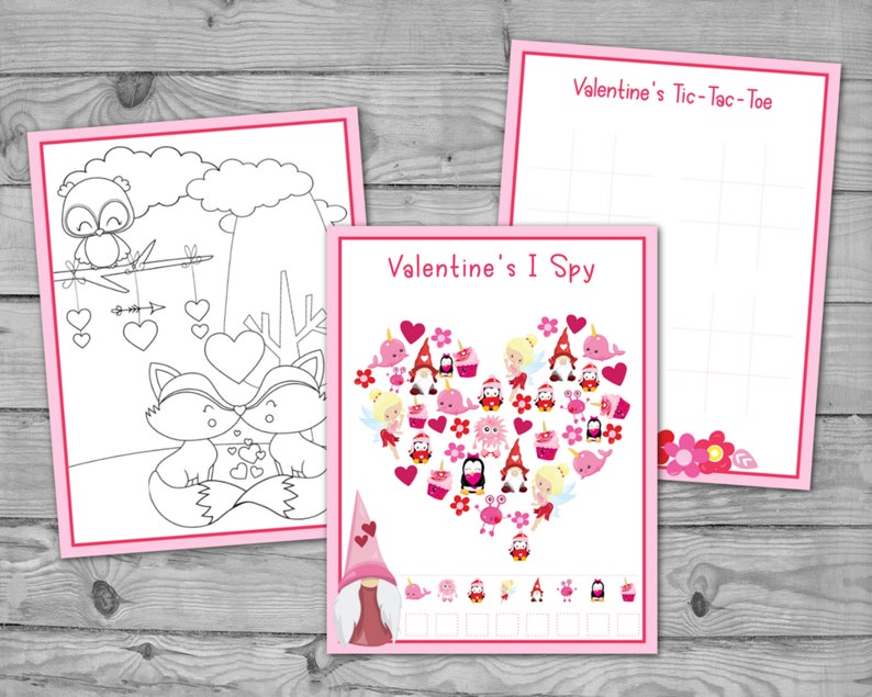 Printable Valentine's Game Pack, Valentine Party Games, Printable ...