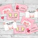 Printable School Valentine Card, Kids Valentines Exchange Cards ...