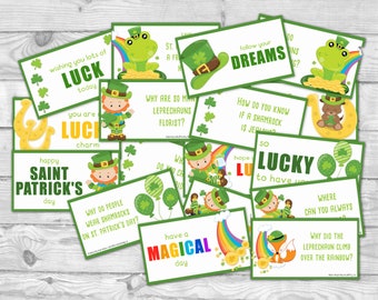 St. Patrick's Day Lunchbox Jokes for Kids - Etsy