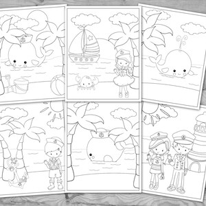 Printable Sailing Coloring for Kids, Nautical Activity Coloring Pages ...