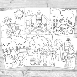 Printable Coloring for Kids, Farm Activity Coloring Pages, Kids Farm ...