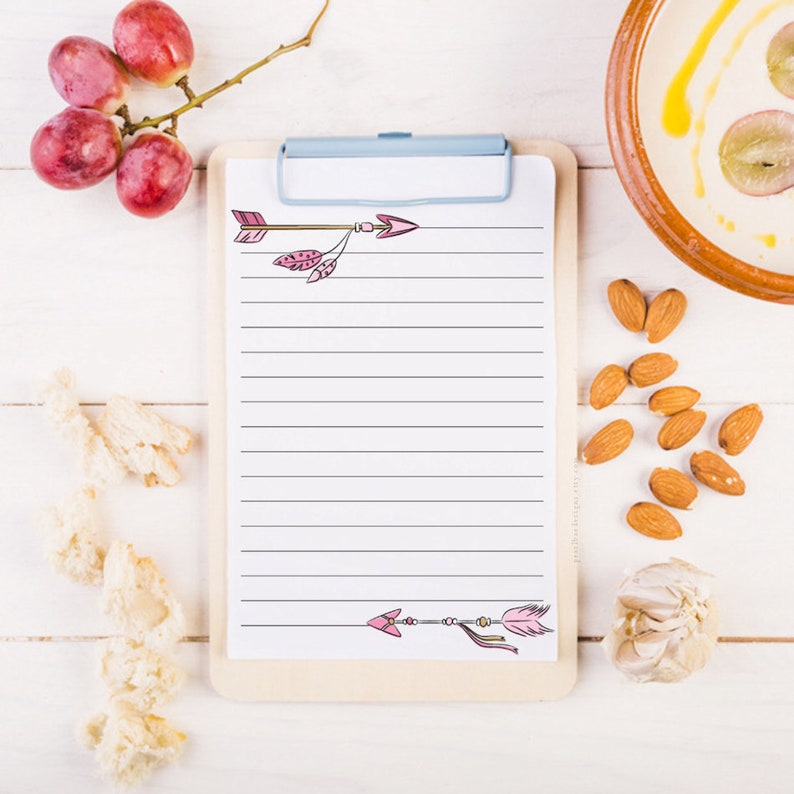 Printable Boho Note Pages / Bohemian Note Paper / Writing Paper / Blank ...