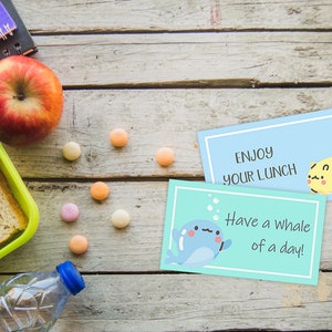 Printable Positive Vibes Kawaii Lunch Box Notes, School Lunch Notes ...