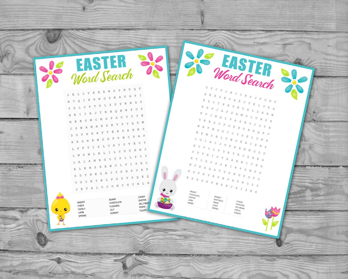 Printable Easter Game Pack Easter Party Games Printable - Etsy