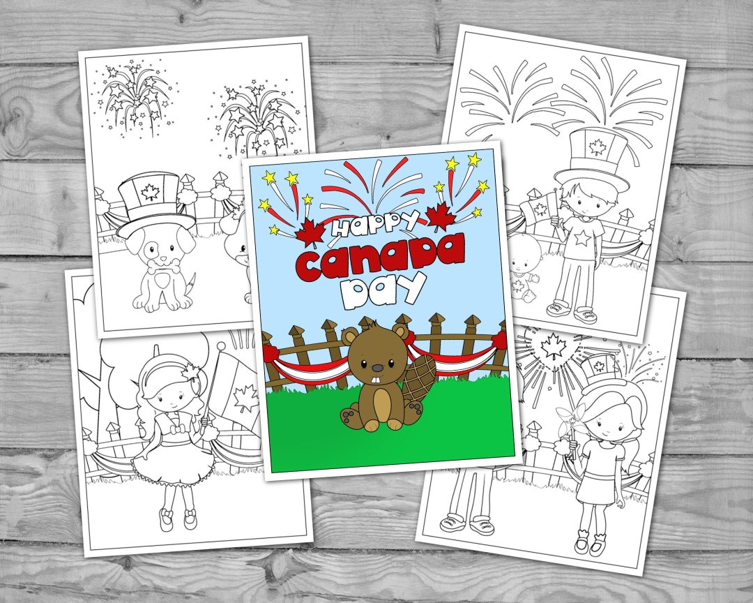 Printable Coloring for Kids, Canada Day Activity Coloring Pages, Kids ...