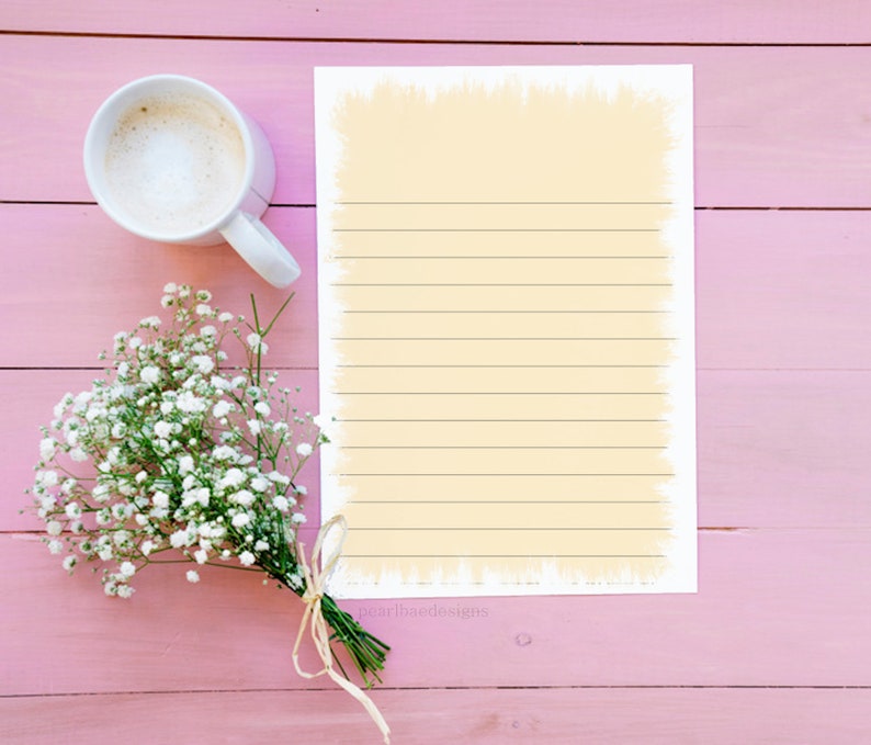 Printable Note Pages / Note Paper / Writing Paper / Blank - Etsy