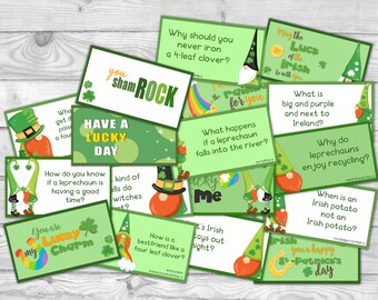 St. Patrick's Day Lunchbox Jokes for Kids - Etsy