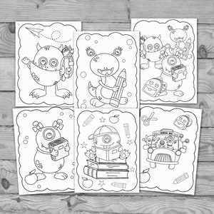 Printable Coloring for Kids, Back to School Activity Coloring Pages ...