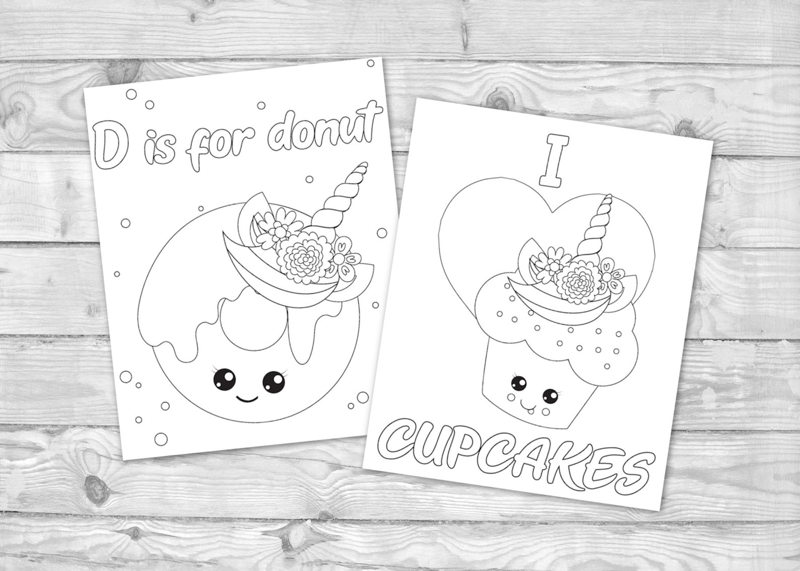 Printable Kawaii Coloring Pages for Kids, Kawaii Activity, Kids ...