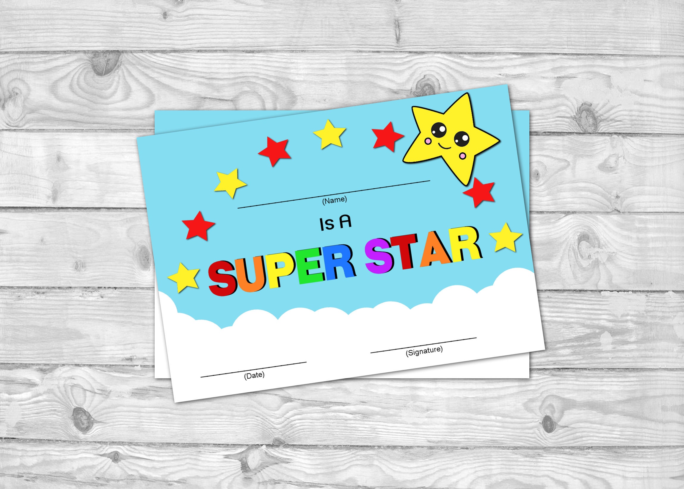 Printable Certificate - Star Student - Classroom Awards - Instant ...