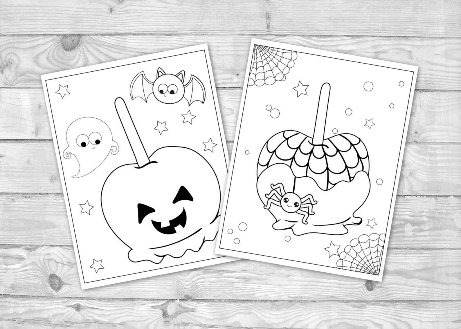 Printable Halloween Coloring for Kids Fall Autumn Activity | Etsy