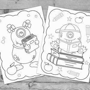 Printable Coloring for Kids, Back to School Activity Coloring Pages ...
