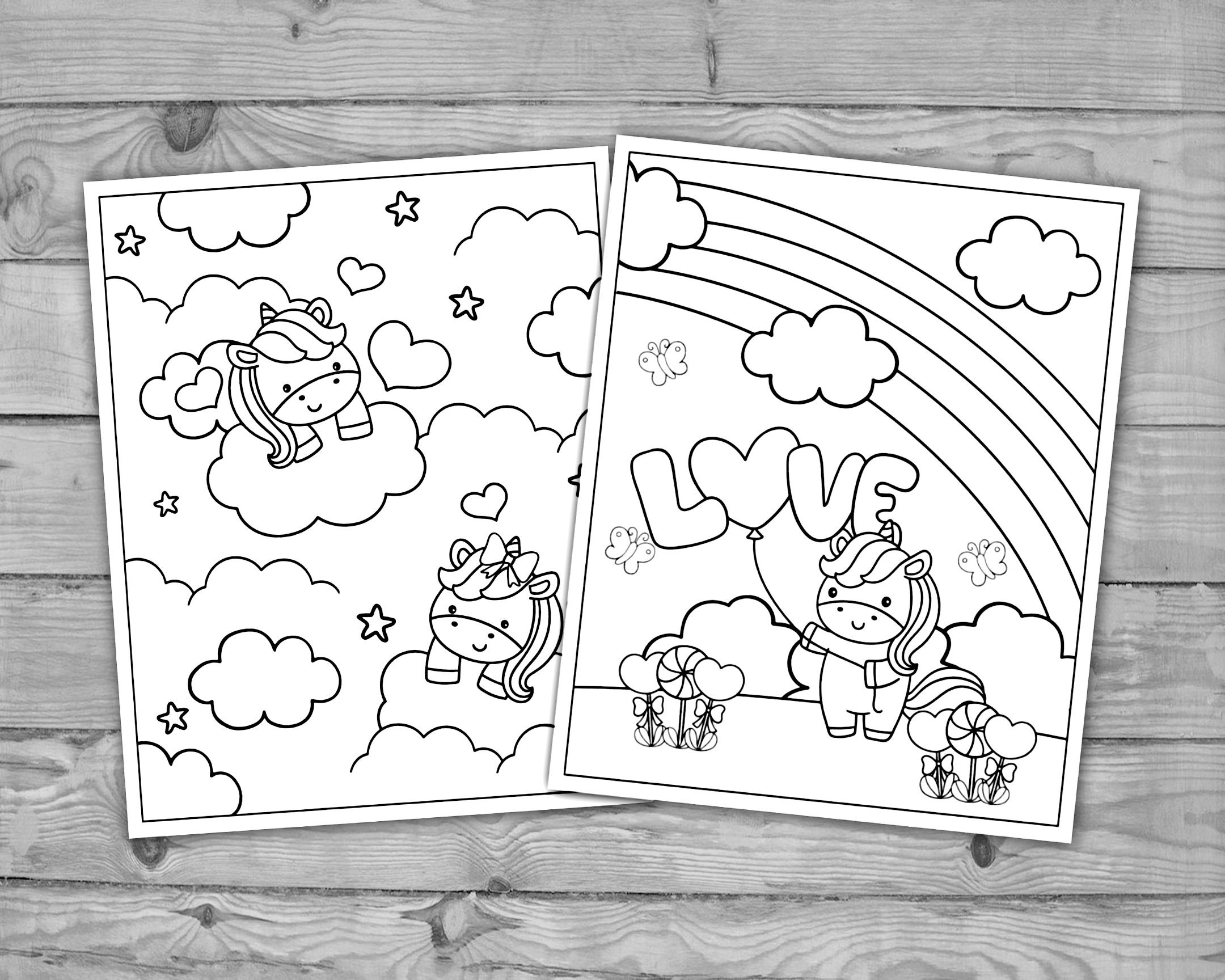 Printable Coloring for Kids, Cute Valentine Activity Coloring Pages ...