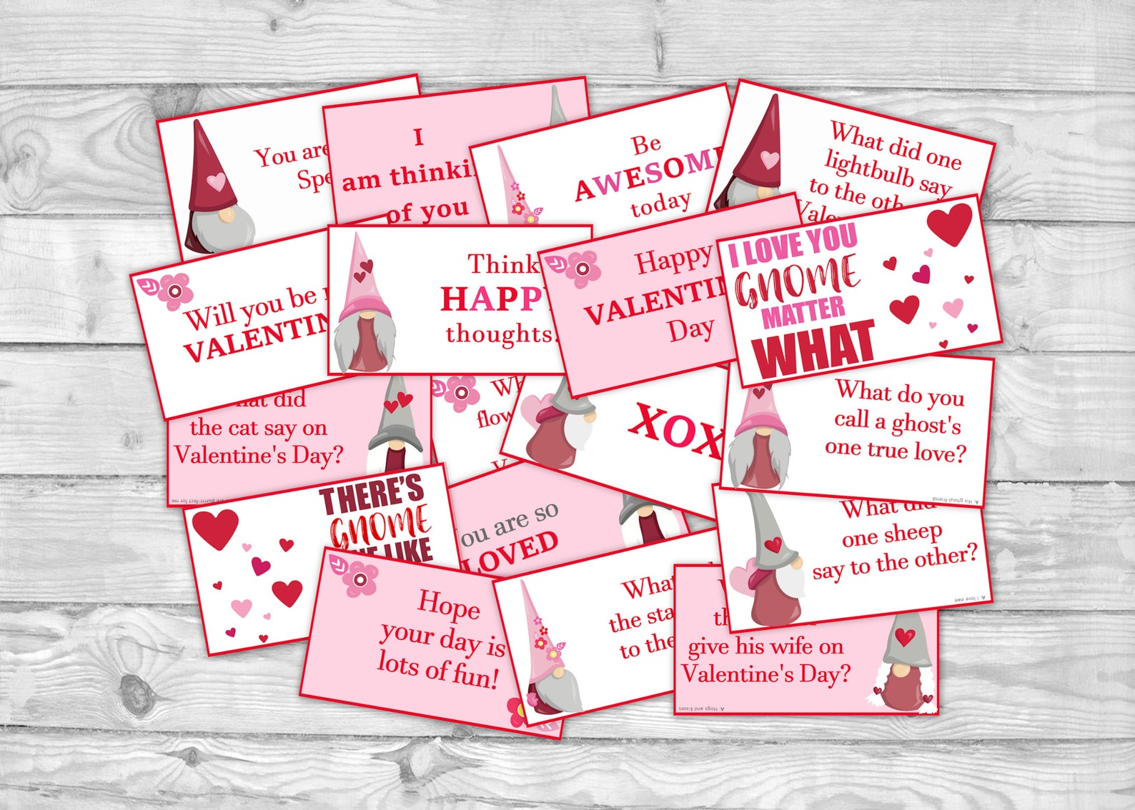 Printable Valentine Lunch Box Notes, School Lunch Notes, Printable Kids ...