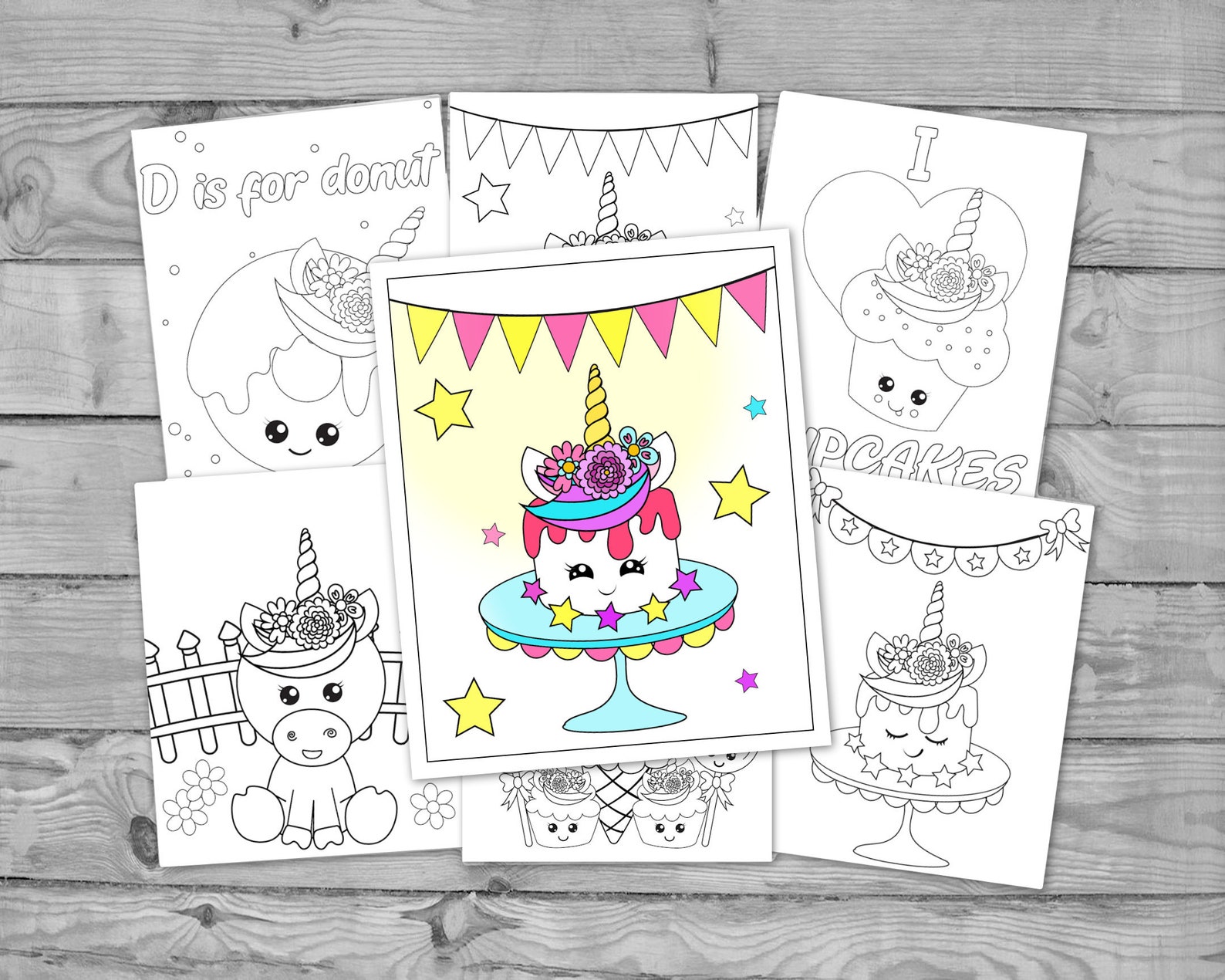 Printable Kawaii Coloring Pages for Kids, Kawaii Activity, Kids ...