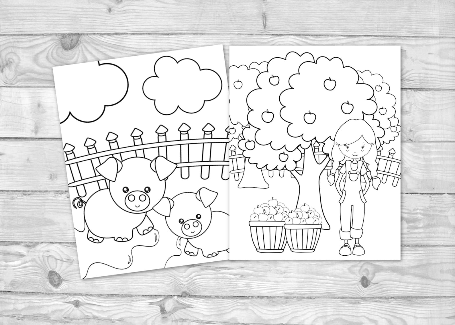 Printable Coloring for Kids, Farm Activity Coloring Pages, Kids Farm ...