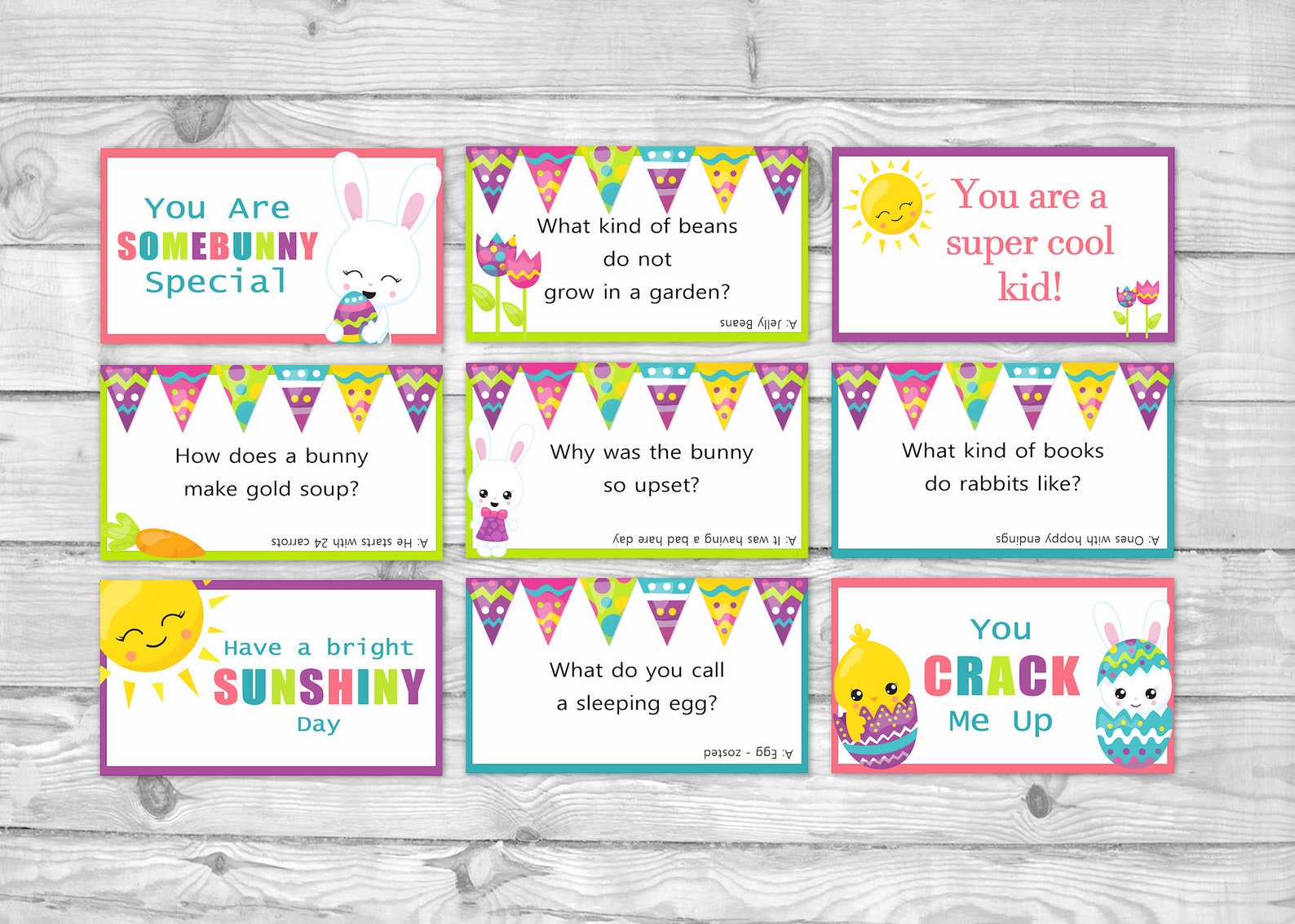 Printable Lunch Box Notes, Easter Lunchbox Notes, School Lunch Notes ...