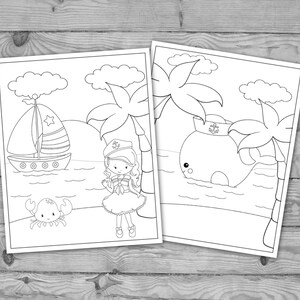 Printable Sailing Coloring for Kids, Nautical Activity Coloring Pages ...
