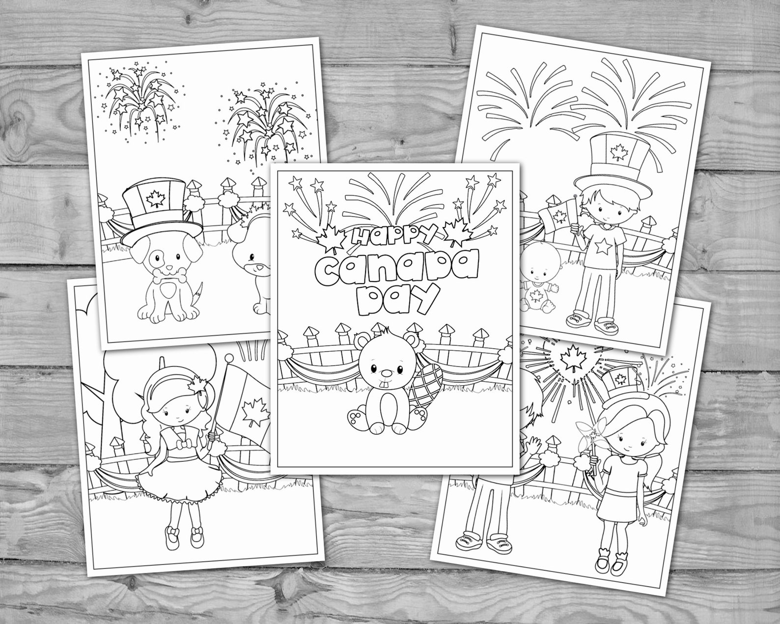 Printable Coloring for Kids, Canada Day Activity Coloring Pages, Kids ...