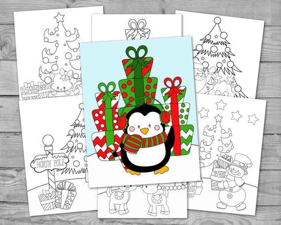 Christmas Penguin Coloring Pages - Mom. Wife. Busy Life.