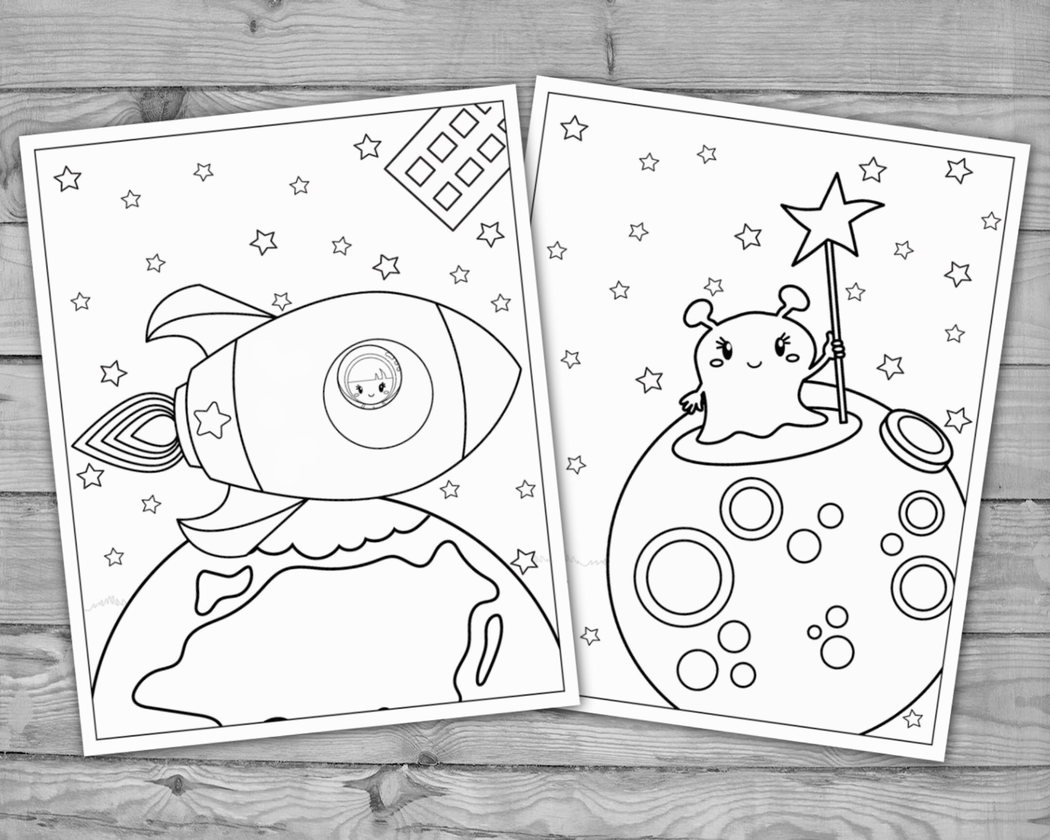 Printable Outer Space Coloring for Kids, Outer Space Activity Coloring ...