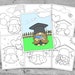 Printable Graduation Gnome Coloring for Kids Graduation - Etsy Canada