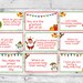 Printable Christmas Lunch Notes, Lunch Box Cards, Printable School ...