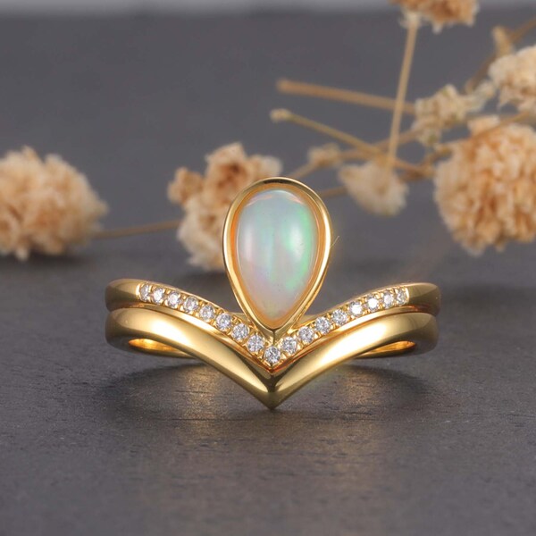 Genuine Opal Ring - Etsy