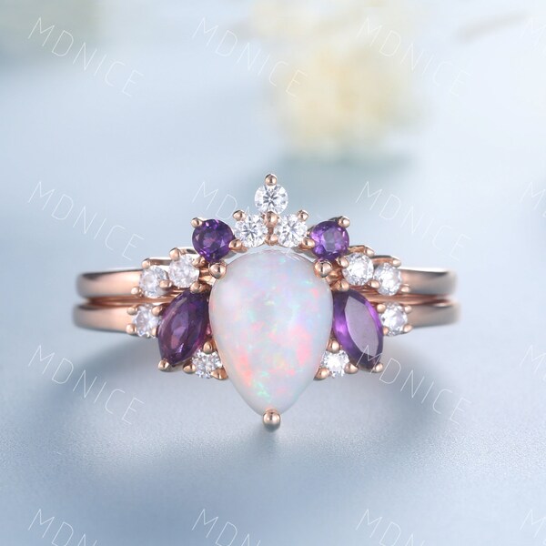 Amethyst Bridal Set - Etsy