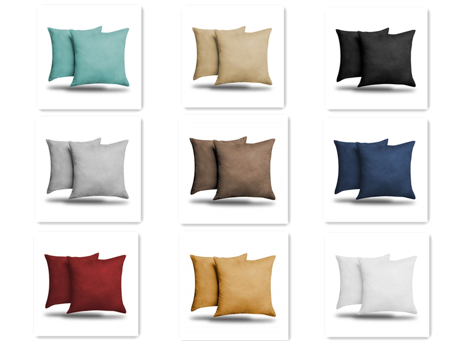 2-pack Super Soft Faux Suede Decorative Pillow Cover With - Etsy